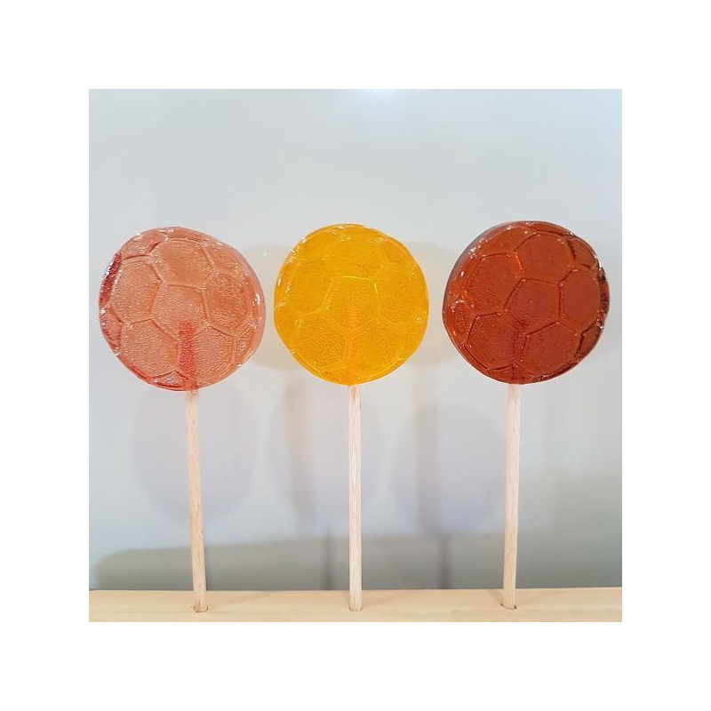 Sucettes artisanales aux arômes et colorants naturels